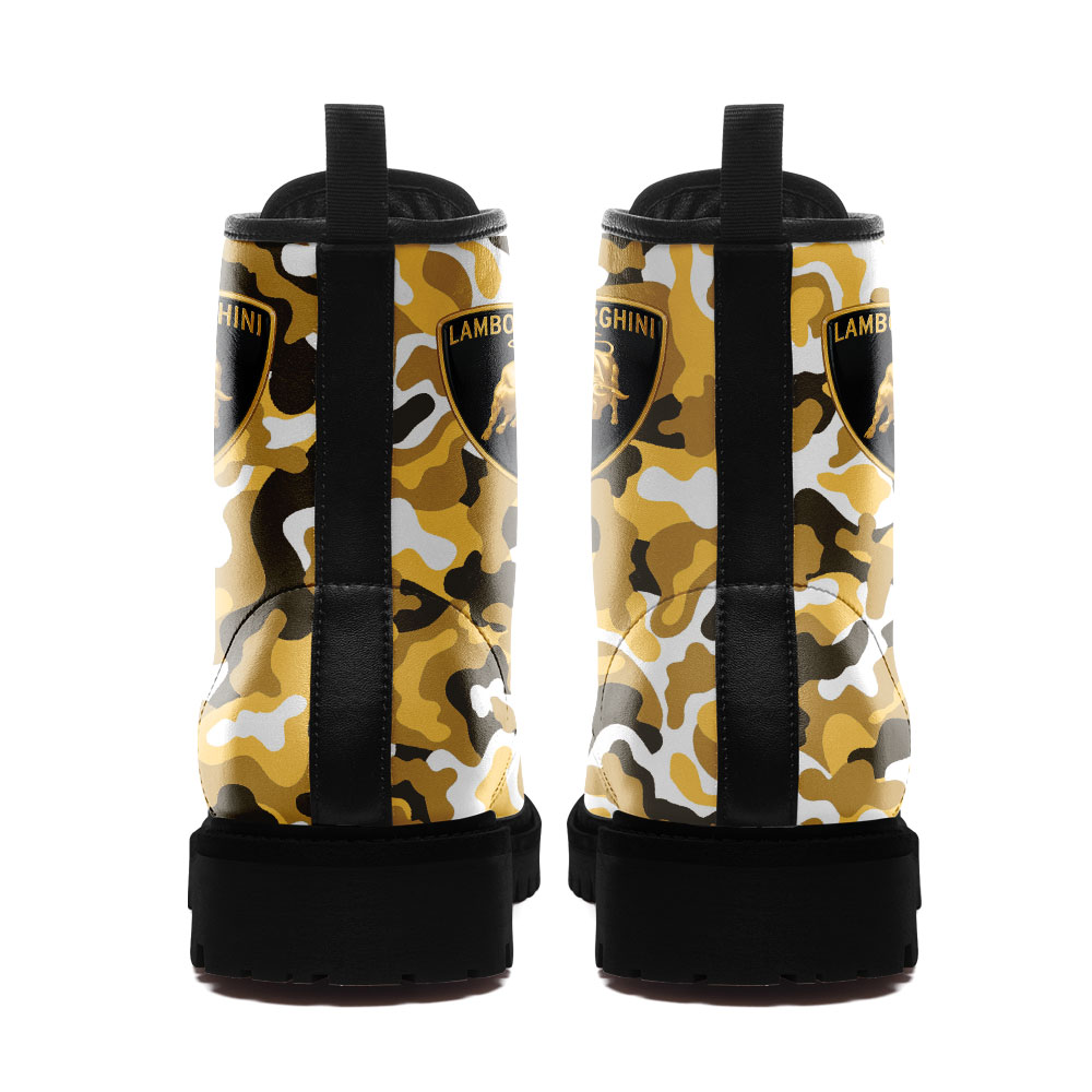 Lamborghini Lace Up Leather Boots Custom Any Logo, Car Model, Or Sport ...
