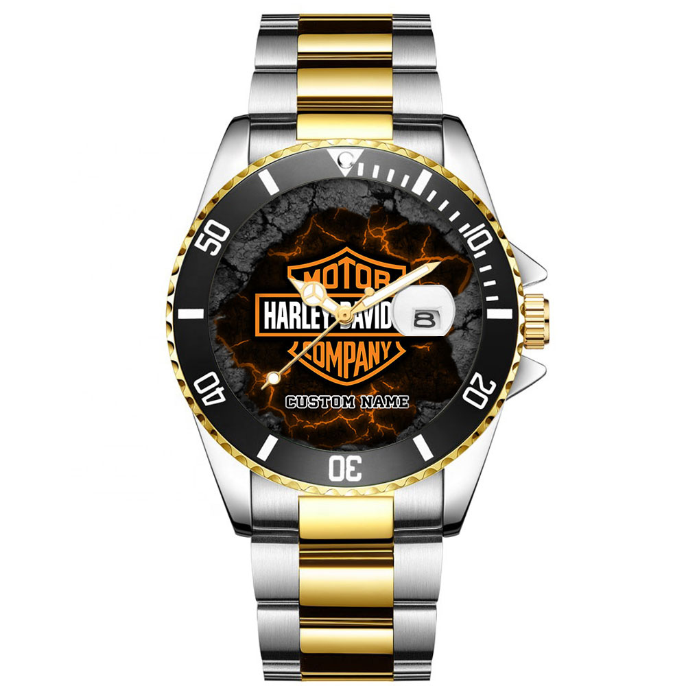 Harley Davidson Stainless Steel Watch Customize Name,Customize Logo Car ...