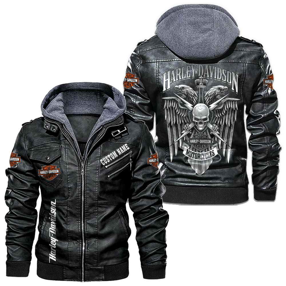 Harley Davidson Leather jackets, black and brown vintage style ...